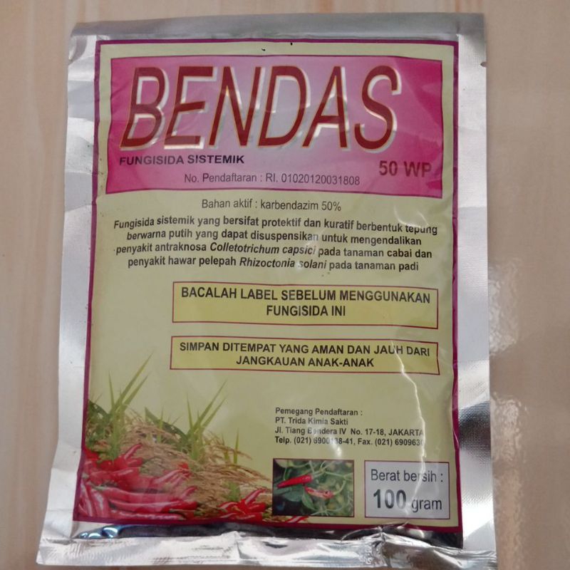 Jual Fungisida Sistemik BENDAS 50 WP 100gr | Shopee Indonesia