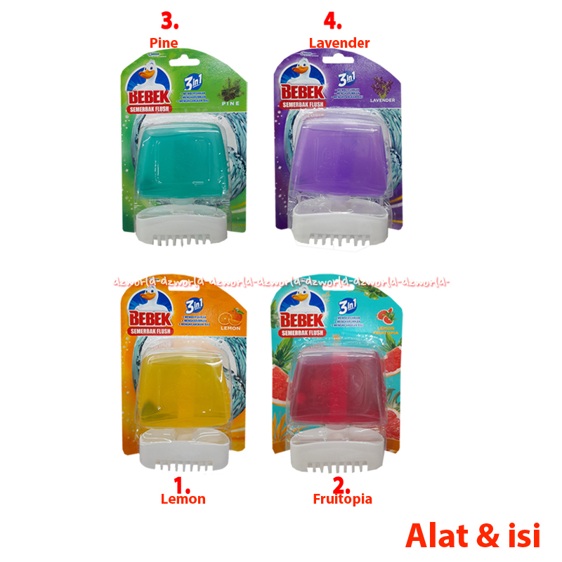 Jual Bebek Semerbak Flush 50ml Dengan Alat Pengharum Toilet Kloset Wc ...