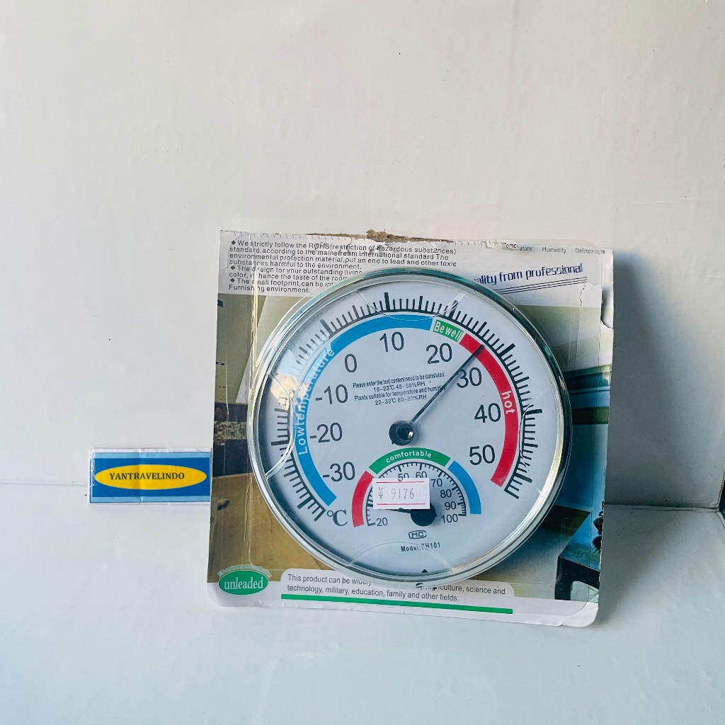 Jual THERMOMETER ALAT PENGUKUR SUHU RUANGAN ANALOG KELEMBAPAN UDARA ...