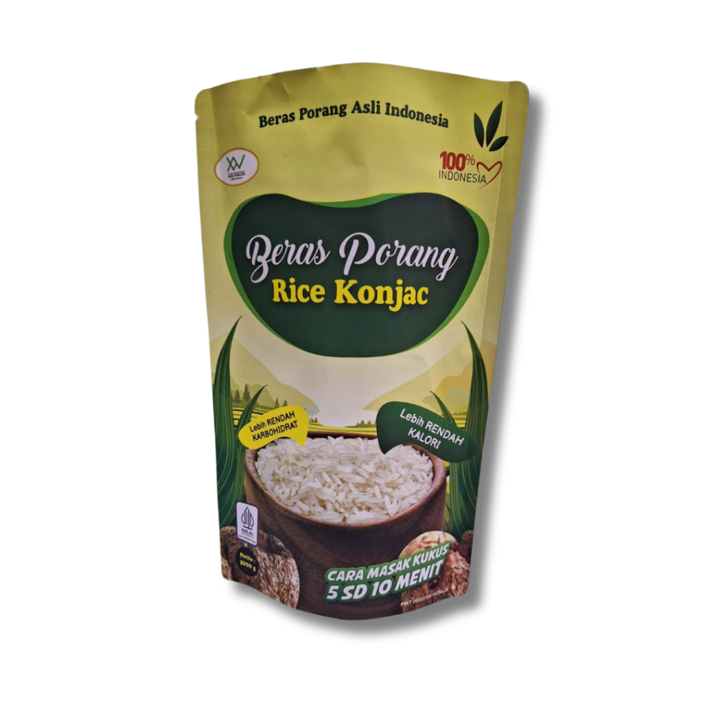 Jual beras porang kukus rendah gula tinggi serat 1 kg | Shopee Indonesia