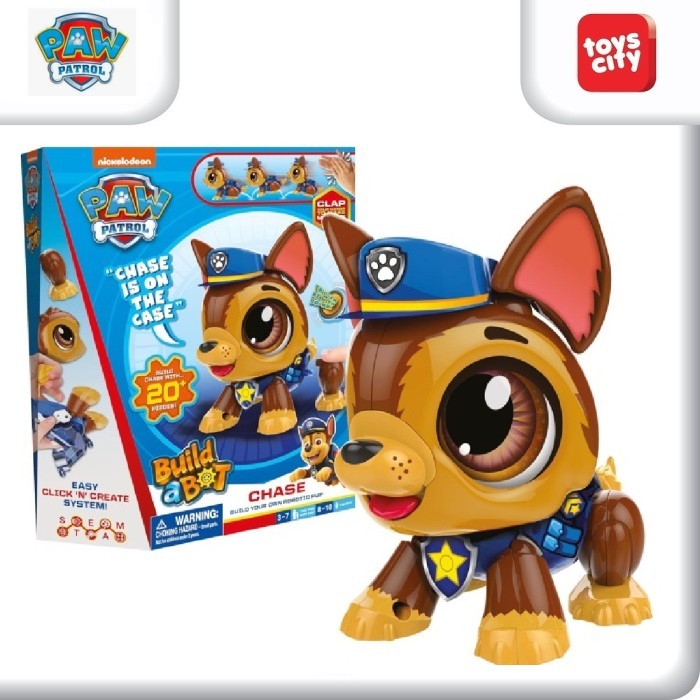 Jual Paw Patrol Chase Build a Bot - Build Your Own Robotic Pet with 20 ...