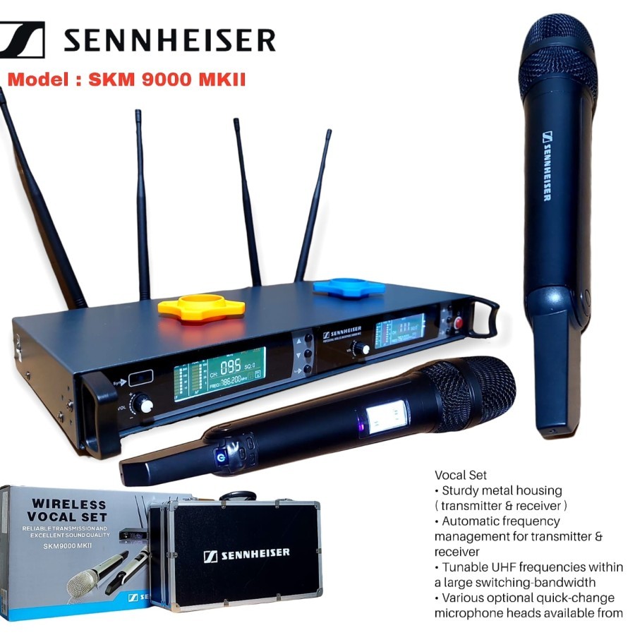 Jual Mic Wireless Sennheiser SKM 9000/9045 ( Handheld ) Multi Channel ...