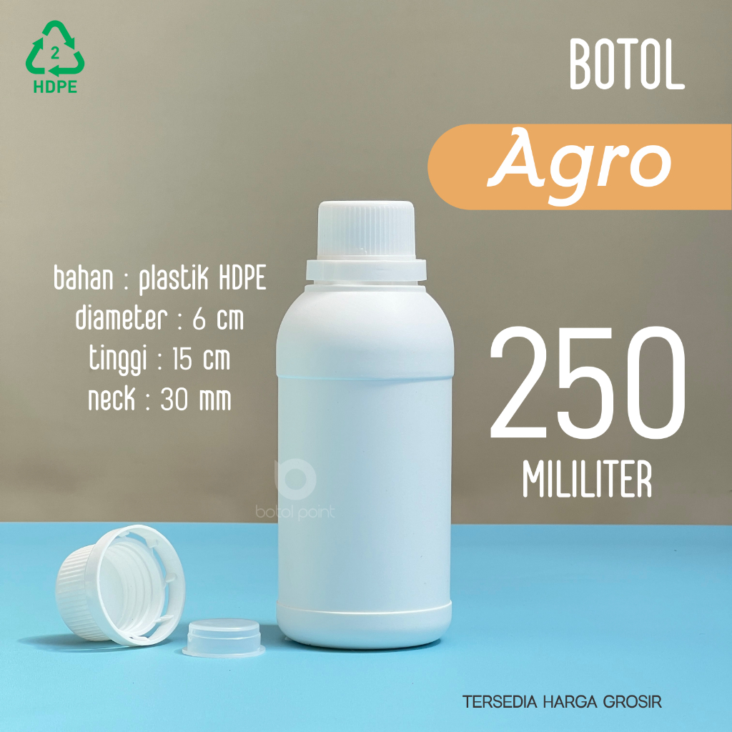 Jual BOTOL AGRO 250 ML HDPE BOTOL LABOR 250 ML BOTOL PLASTIK HDPE 250 ML | Shopee Indonesia