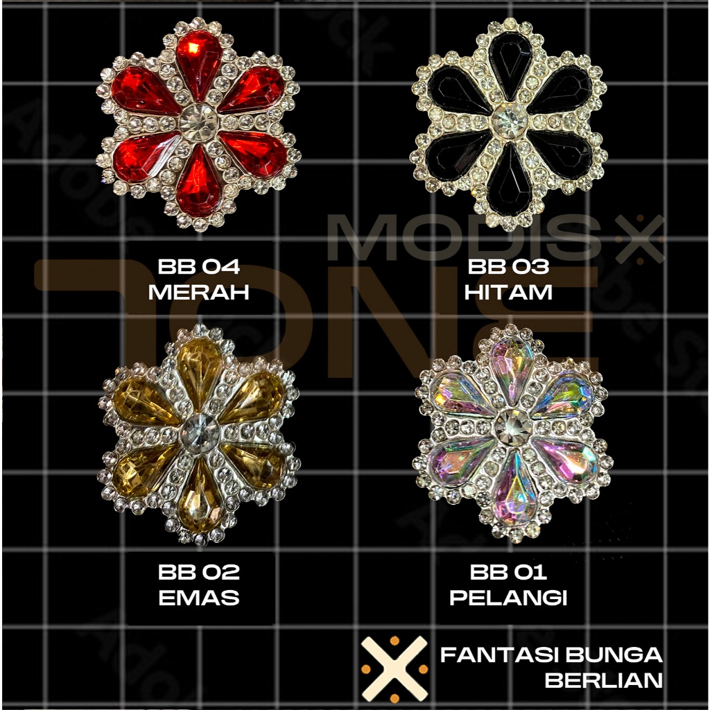Jual FANTASI Jahit BUNGA BERLIAN - BATU AKRILIK / 1 pcs | Shopee Indonesia