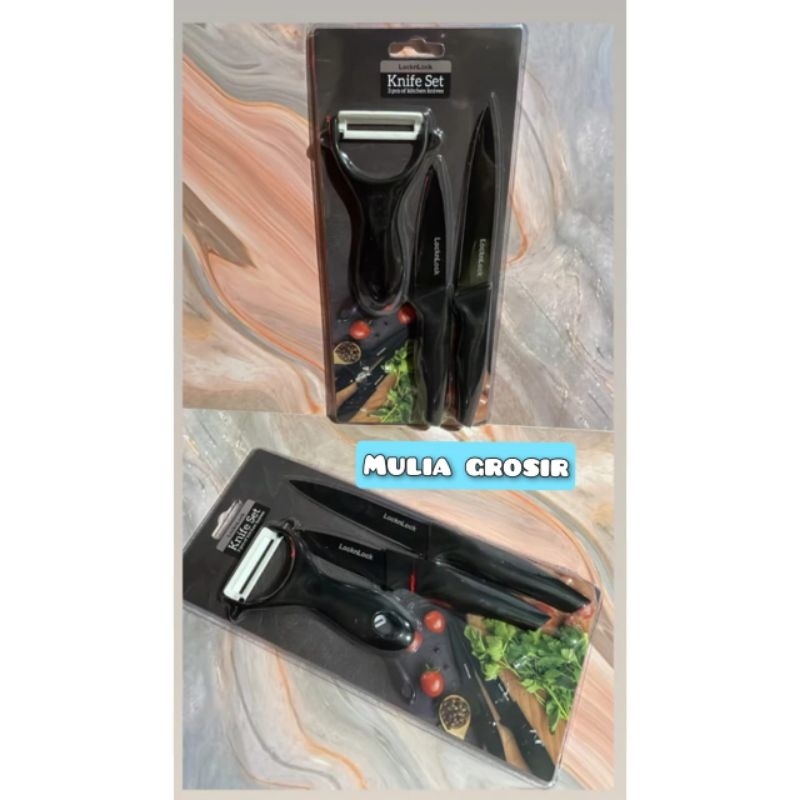 Jual Pisau Set Lock n Lock Pisau Dapur Knife Set | Shopee Indonesia