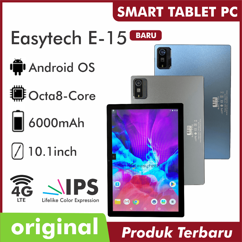 Jual Easytech Tablet Android 10 Inchi E15 Tablet anak PC Android Layar ...