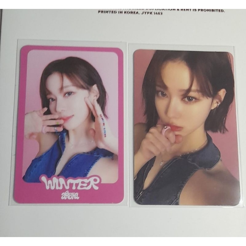 Jual Trading card winter aespa come to MY illusion pop up store set | Shopee Indonesia