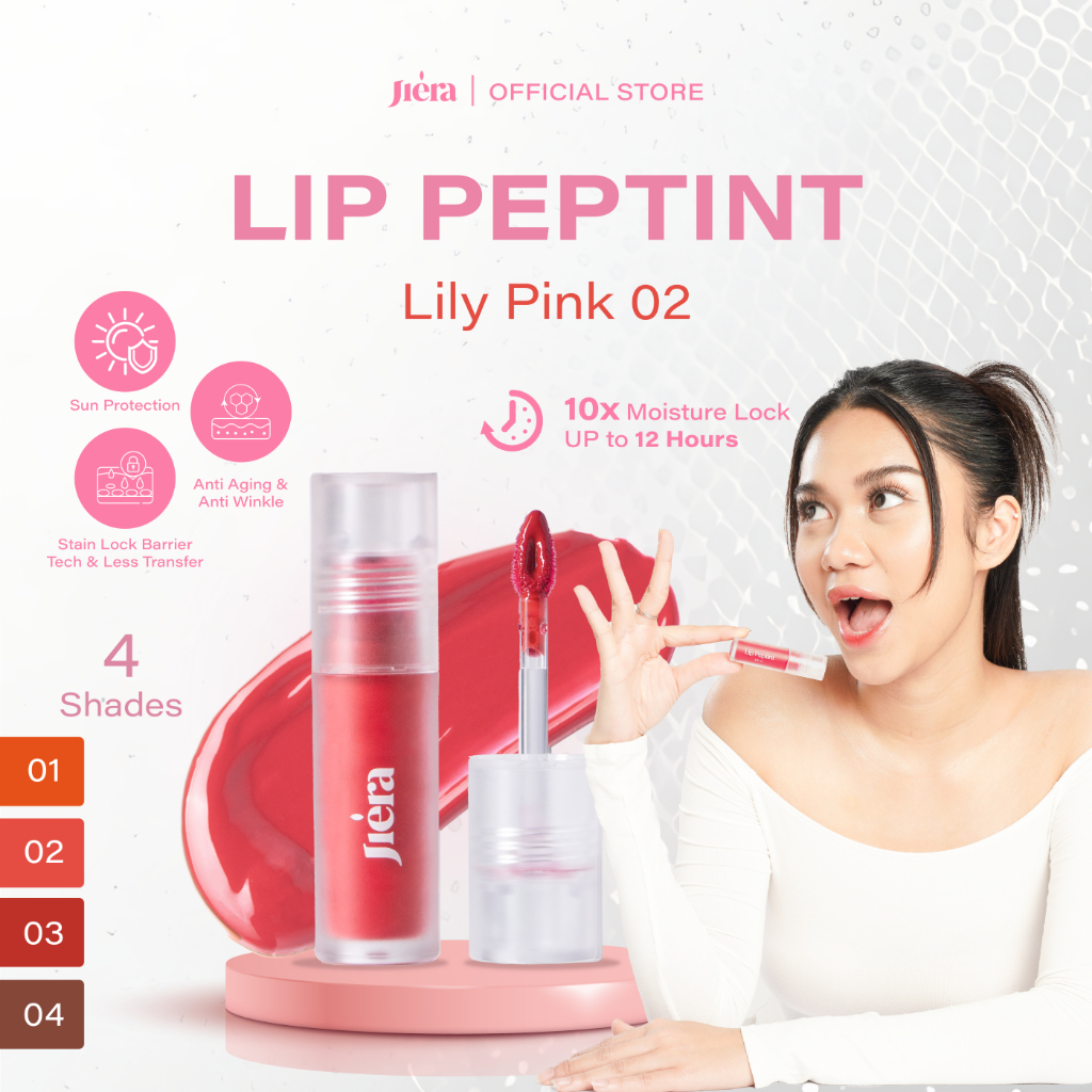 Jual JIERA Lip Peptint | Shade 0.1 Saffron Ale - Lip Tint Peptide ...