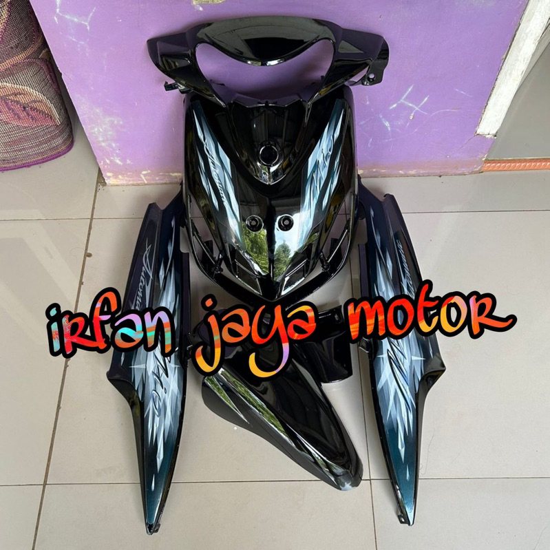 Jual Full body Halus Cover body Full halus yamaha Mio Smile hitam ...