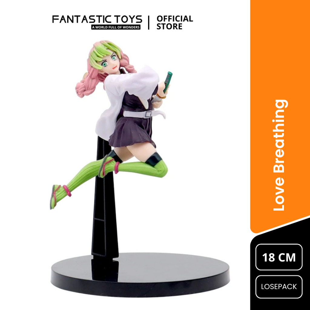 Jual Kanroji Mitsuri Love Breathing Action Figure Anime Demon Slayer ...