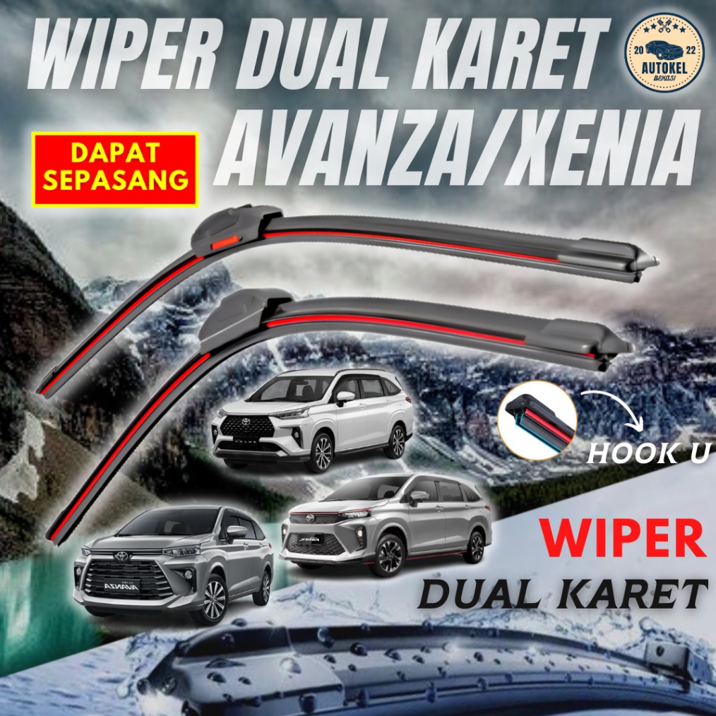 Jual KODE T96P Wiper Mobil Dual Karet Avanza Xenia Veloz Frameless Double Blade | Shopee Indonesia