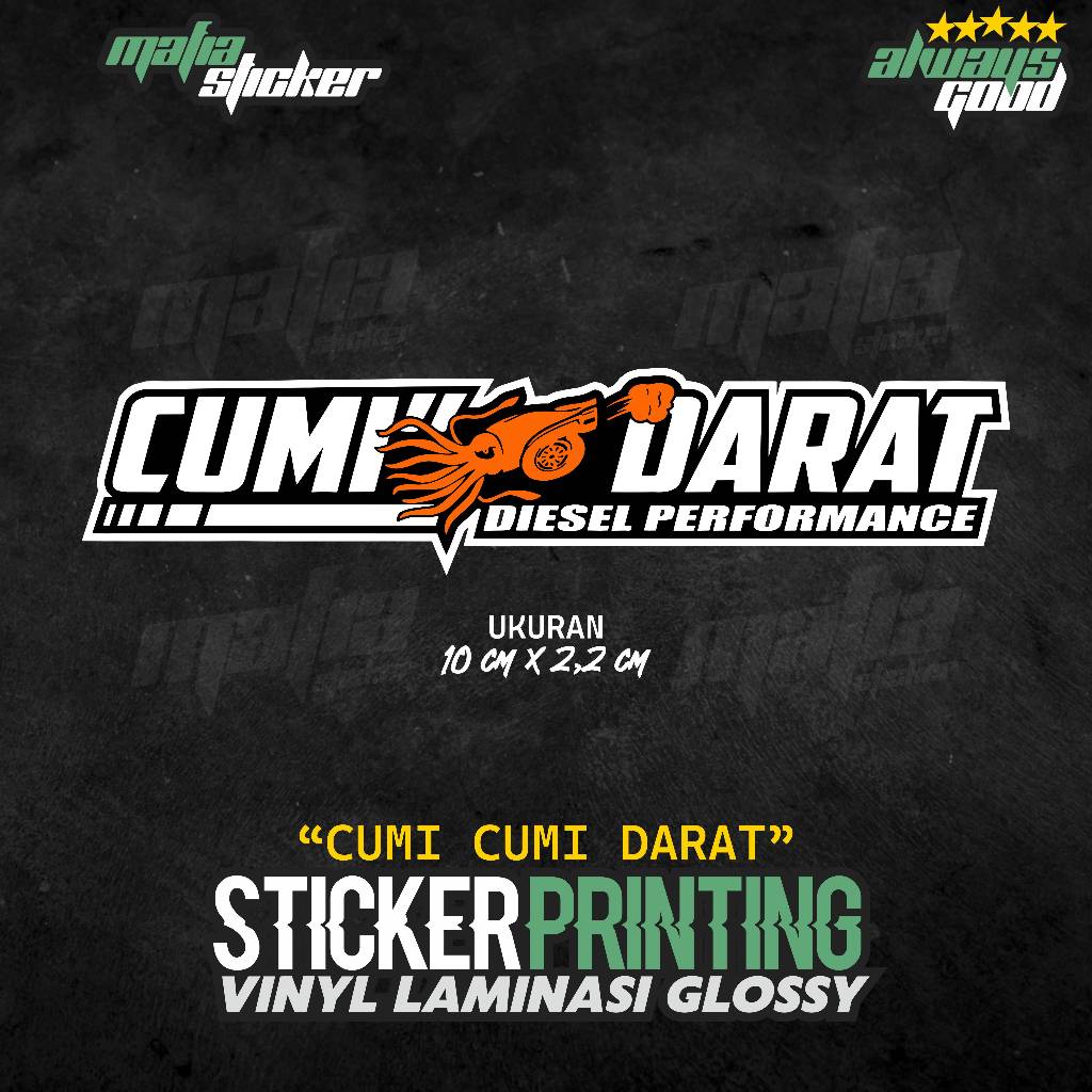 Jual STICKER/STIKER PRINT CUT CUMI CUMI DARAT DIESEL PERFORMANCE ...