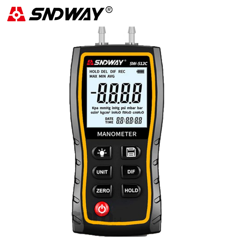 Jual Sndway SW 512 C 512C Digital Manometer Digital Pressure Gauge ...