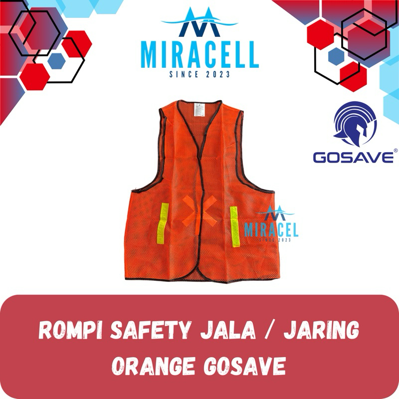 Jual ROMPI SAFETY JARING / JALA PROYEK ORANGE GOSAVE | Shopee Indonesia