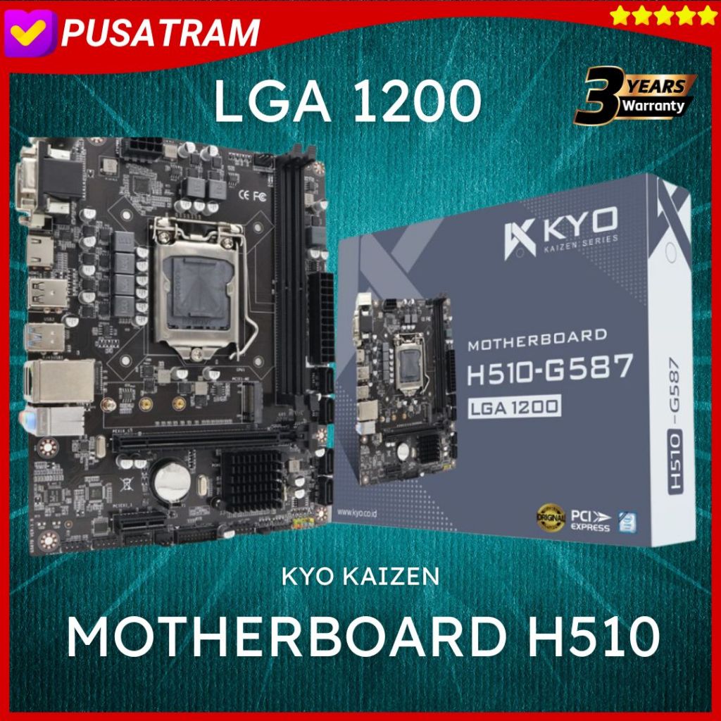 Jual Motherboard KYO KAIZEN H510 Socket LGA1200 DDR4 Mobo H510 INTEL ...
