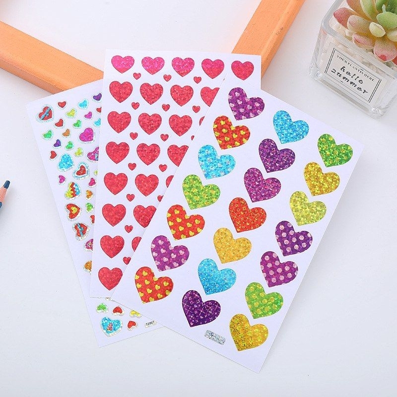 Jual BARU!! 1 LEMBAR STIKER MOTIF LOVE COCOK UNTUK REWARD STICKER ATAU ...