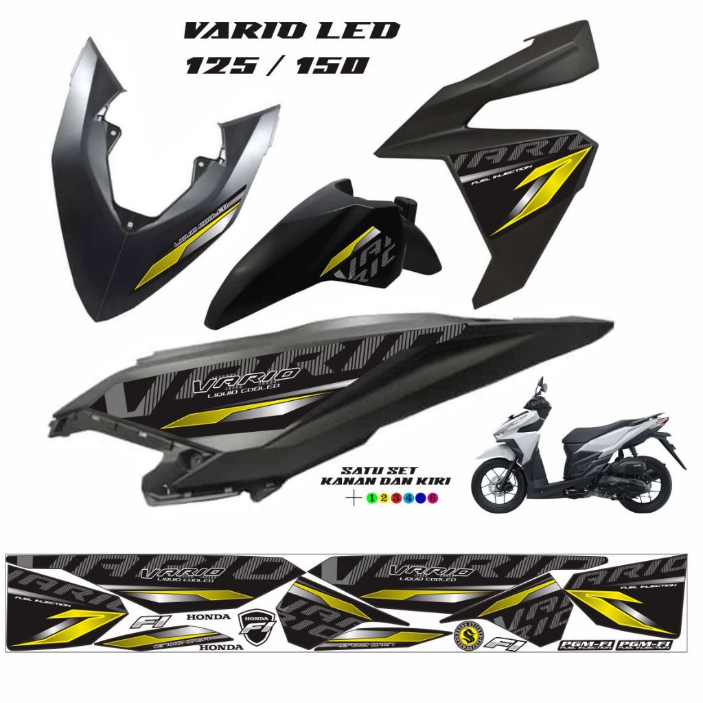 Jual STIKER VARIO LED STRIPING VARIO LED 2015 / 2017 / STIKER VARIO 125 ...