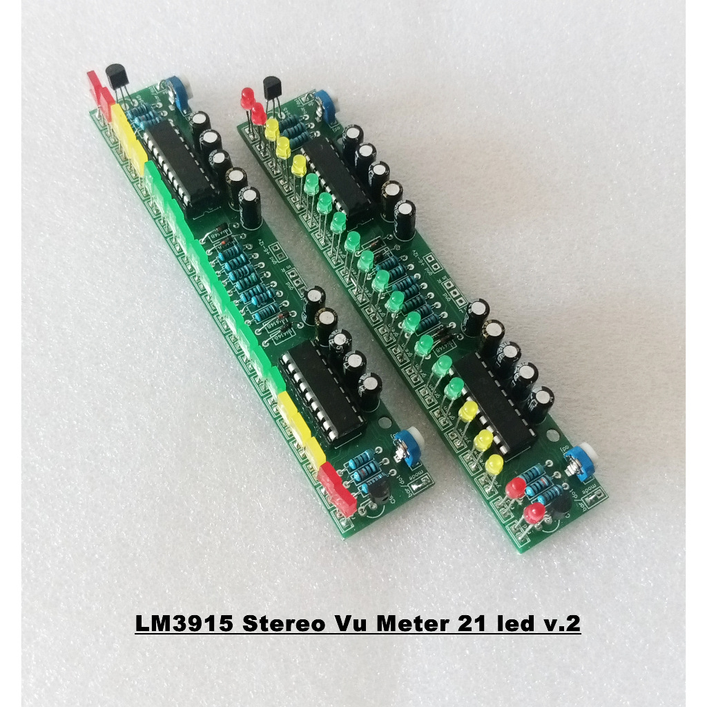 Jual Modul Stereo LM3915 VU Meter 21 led V.2 | Shopee Indonesia