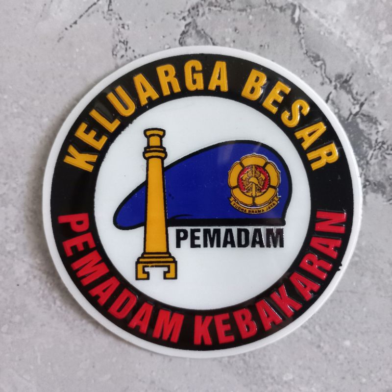 Jual STICKER MOBIL PEMADAM KEBAKARAN BULAT - STICKER MOBIL DAMKAR BULAT ...