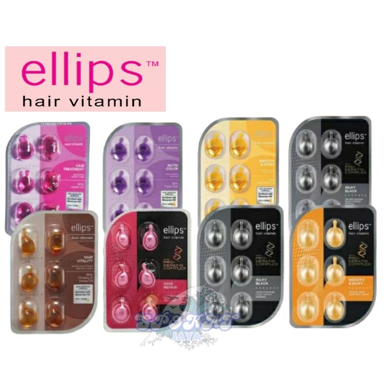 Jual Ellips Hair Vitamin Pro Keratin Complex Blister 1 x 6 Butir ...