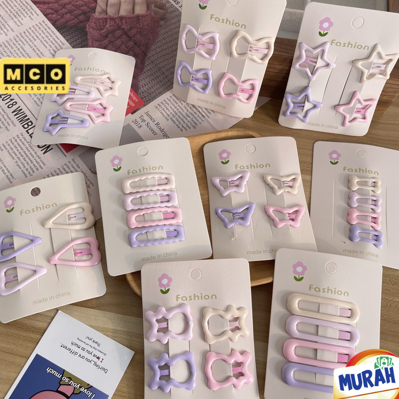 Jual Jepit Rambut Anak Isi 4 Jepit Tiptop Mini Aksesoris Rambut Anak ...