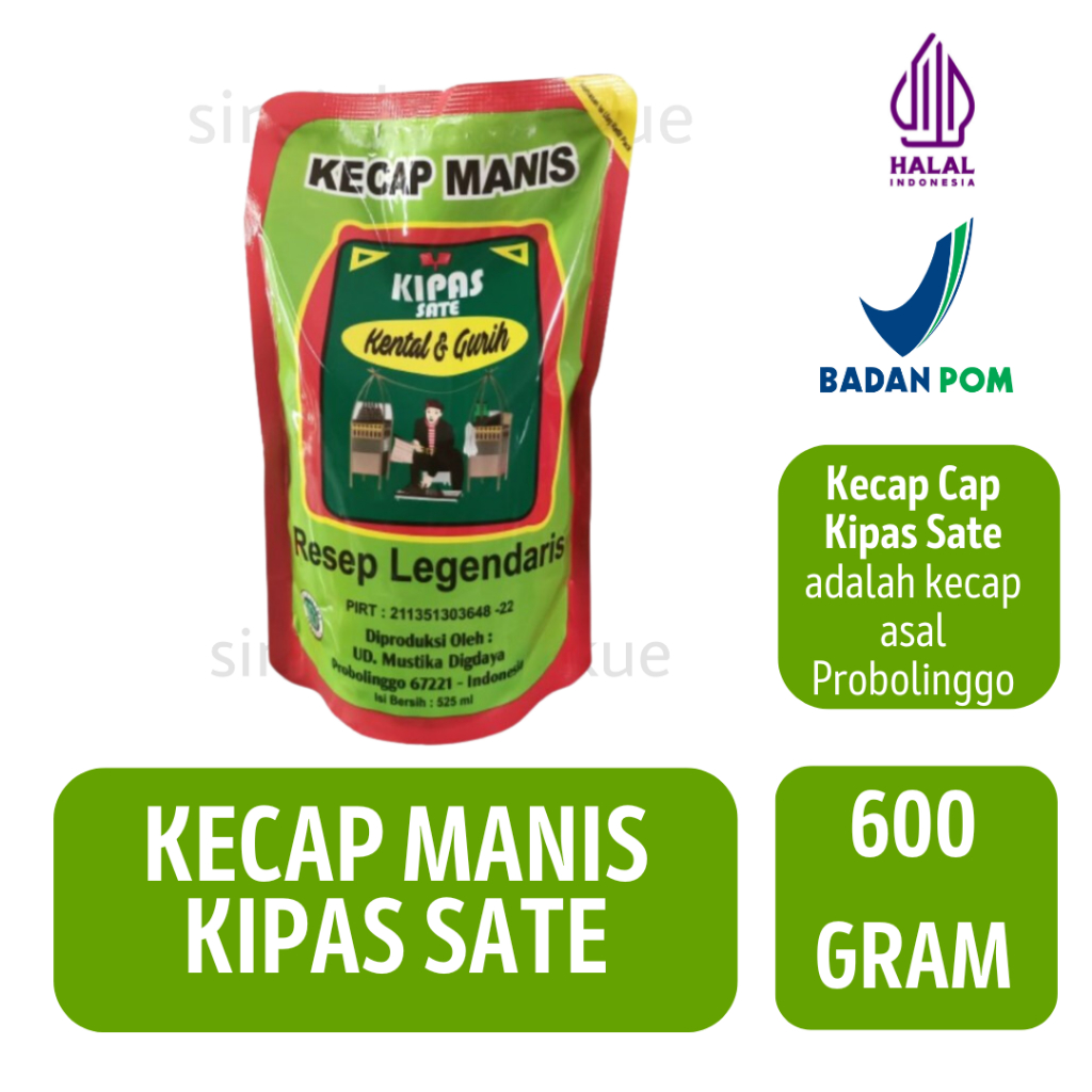 Jual Kecap Manis Cap Kipas Sate [600GR] | Shopee Indonesia