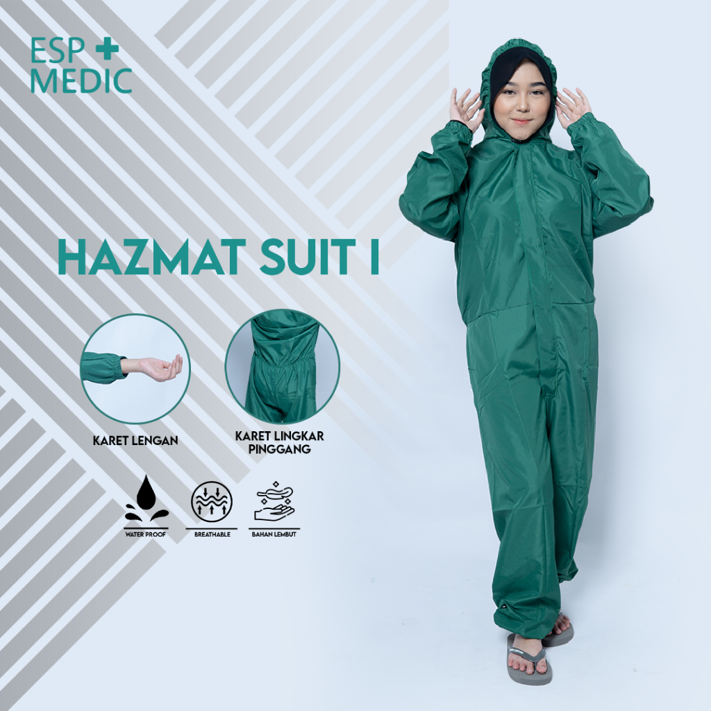 Jual BAJU COVERALL APD HAZMAT | BAJU APD HAZMAT SUIT | APD REUSABLE ...