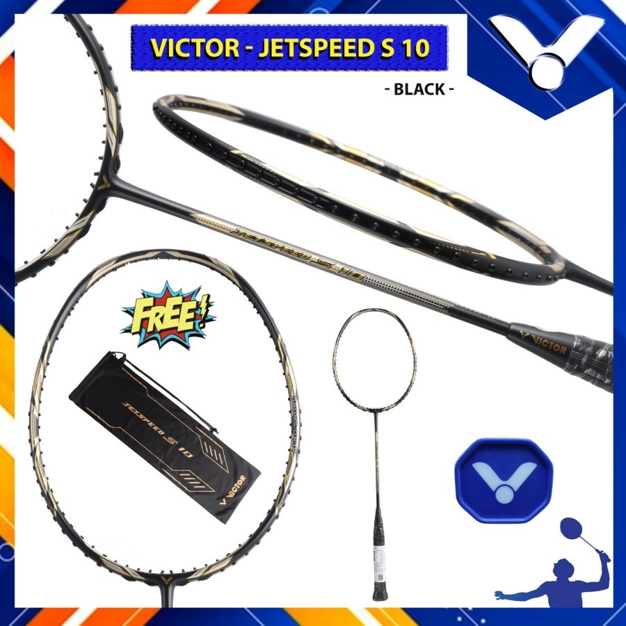 Jual New Color Raket Badminton Victor Jetspeed S 10 C / JS-10 C / JS10 ...