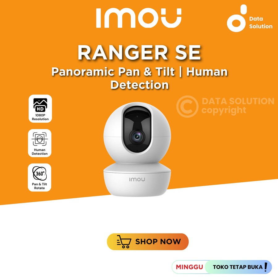 Jual Imou Camera RANGER SE 2MP 1080P HD Image | Panoramic Pan & Tilt ...