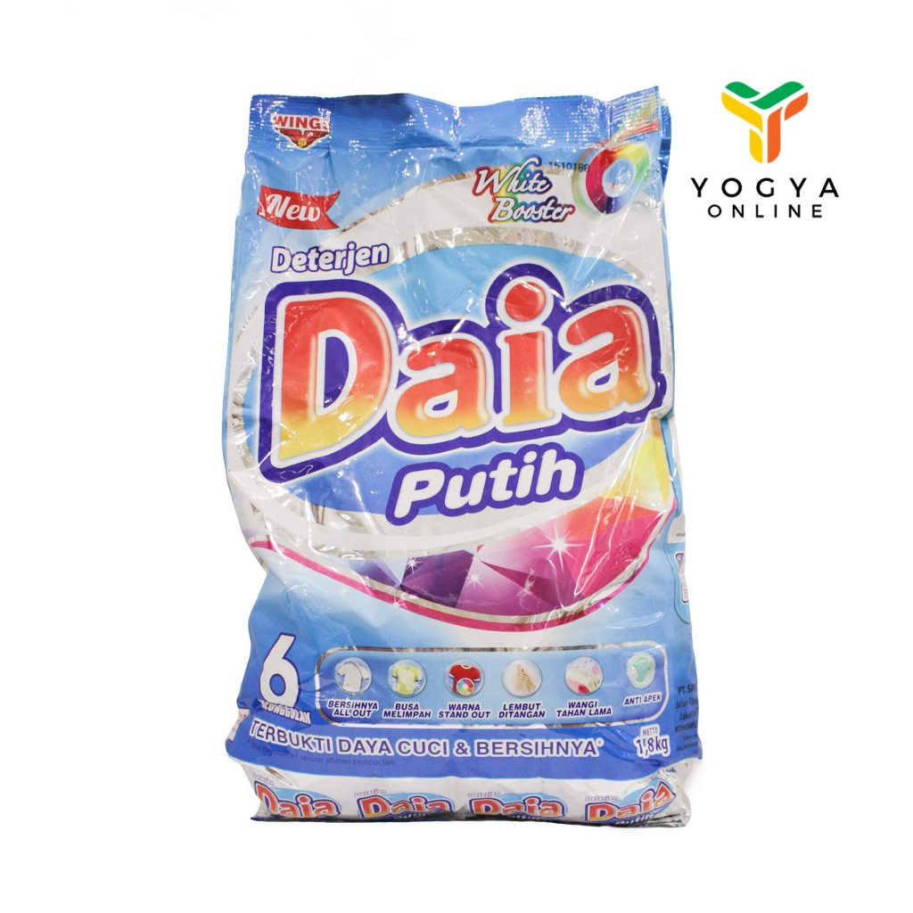 Jual Daia Powder Detergent Putih 1.5 Kg | Shopee Indonesia