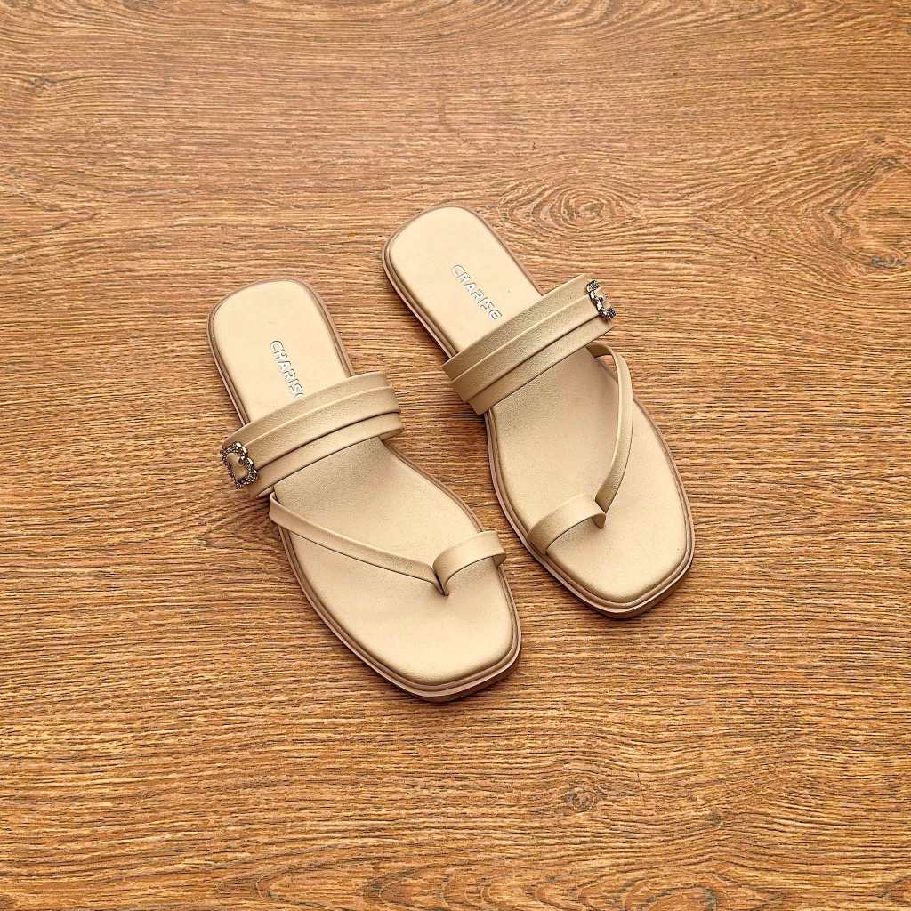 Jual CHARISE LILY Sandal Flat Wanita Sendal Korea Sendal Wanita Kasual Elegan Nyaman Dipakai ...