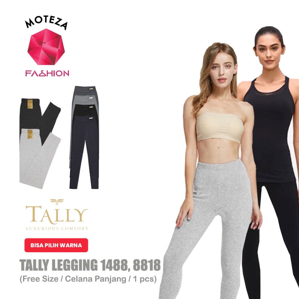 Jual Tally 1488 ; 8818 Celana Legging Wanita Bahan Katun Premium ...
