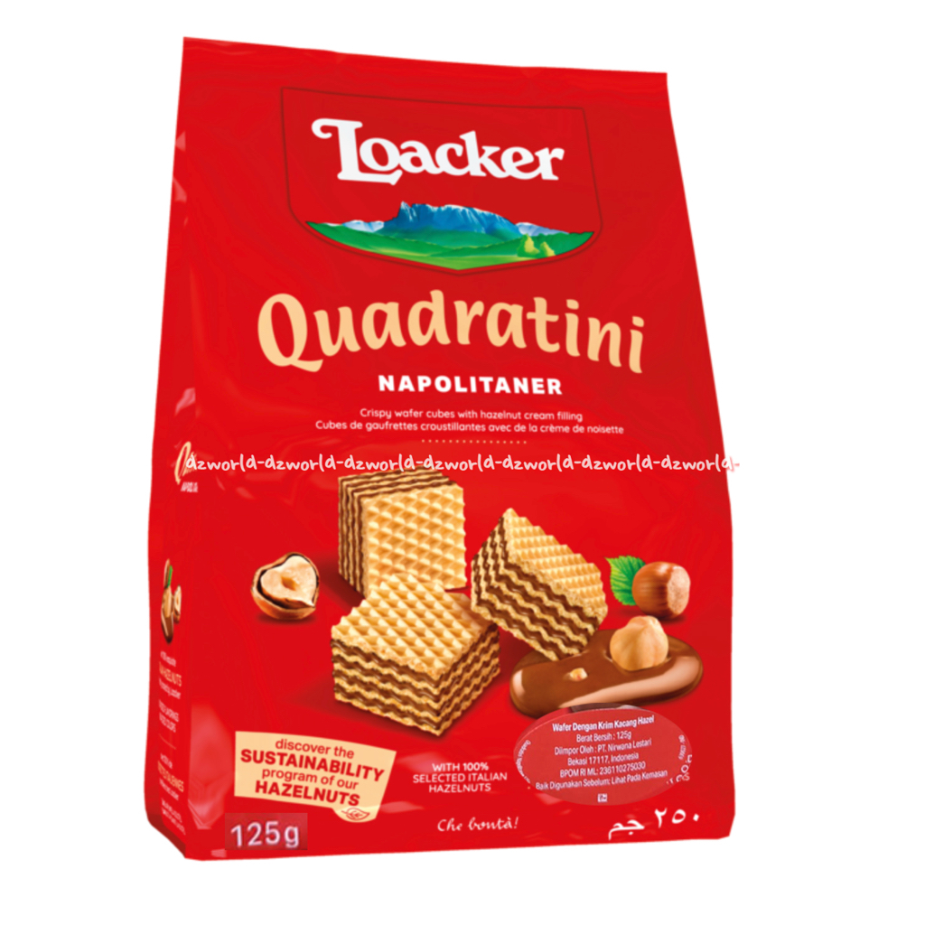 Jual Loacker 125gr Classic Cremkakao Napolitaner Alpine Milk Thins Dark ...