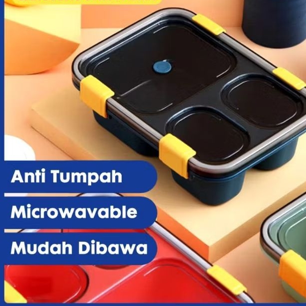 Jual Wadah Bekal Anak Sekolah dan Dewasa - Wadah Bekal 3 Sekat ...
