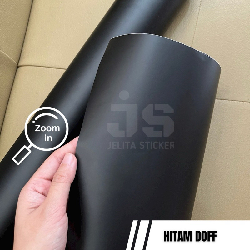 Jual Skotlet Hitam Doff 53cm / Sticker Hitam Dop Lebar 53cm / Stiker ...