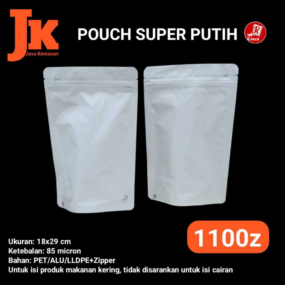 Jual KPACK 1100Z STANDING POUCH SUPER PUTIH 1100Z FULL ALU FOIL KEMASAN ...