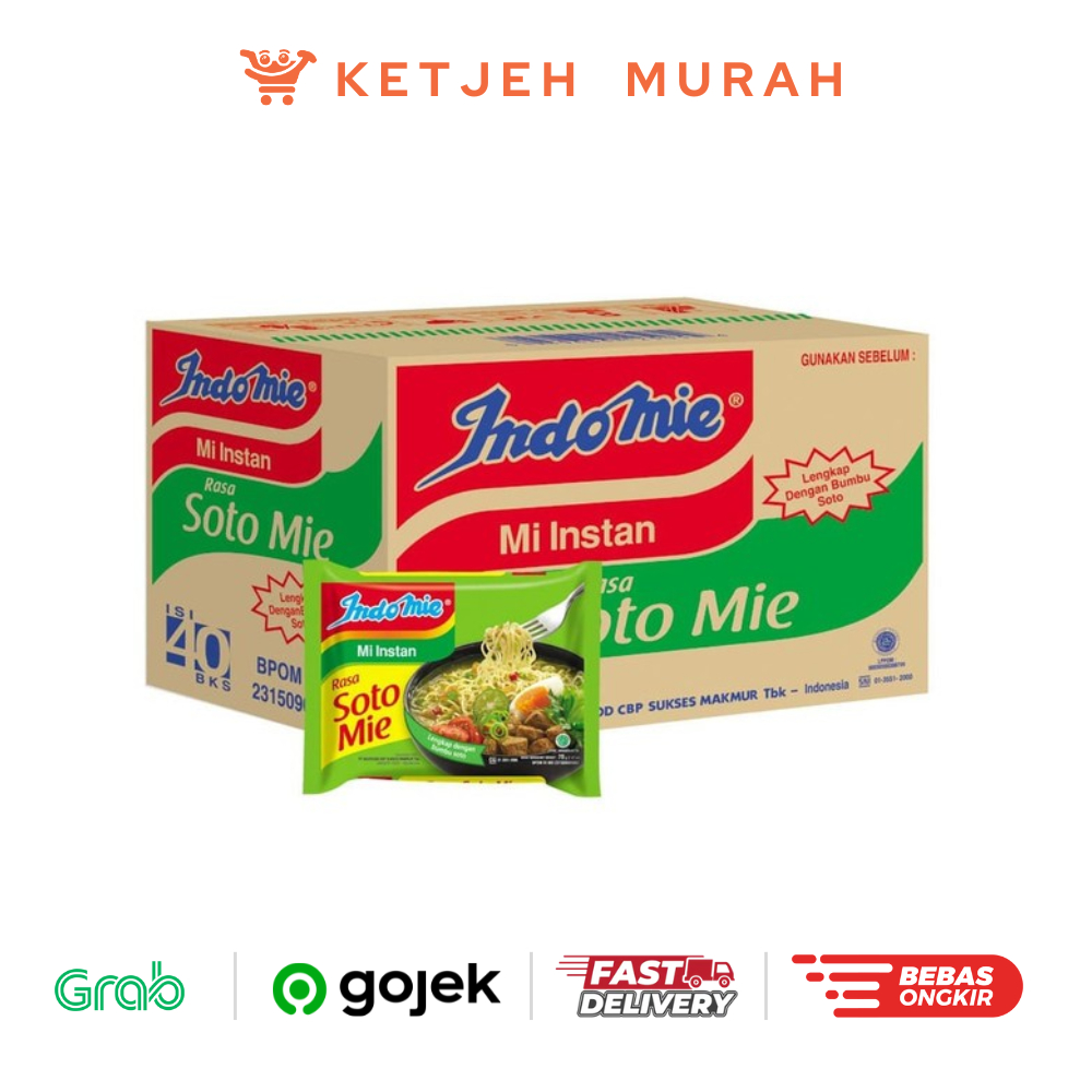 Jual Indomie Mie Instant Rasa Soto Ayam 1 Dus isi 40 Pcs | Shopee Indonesia