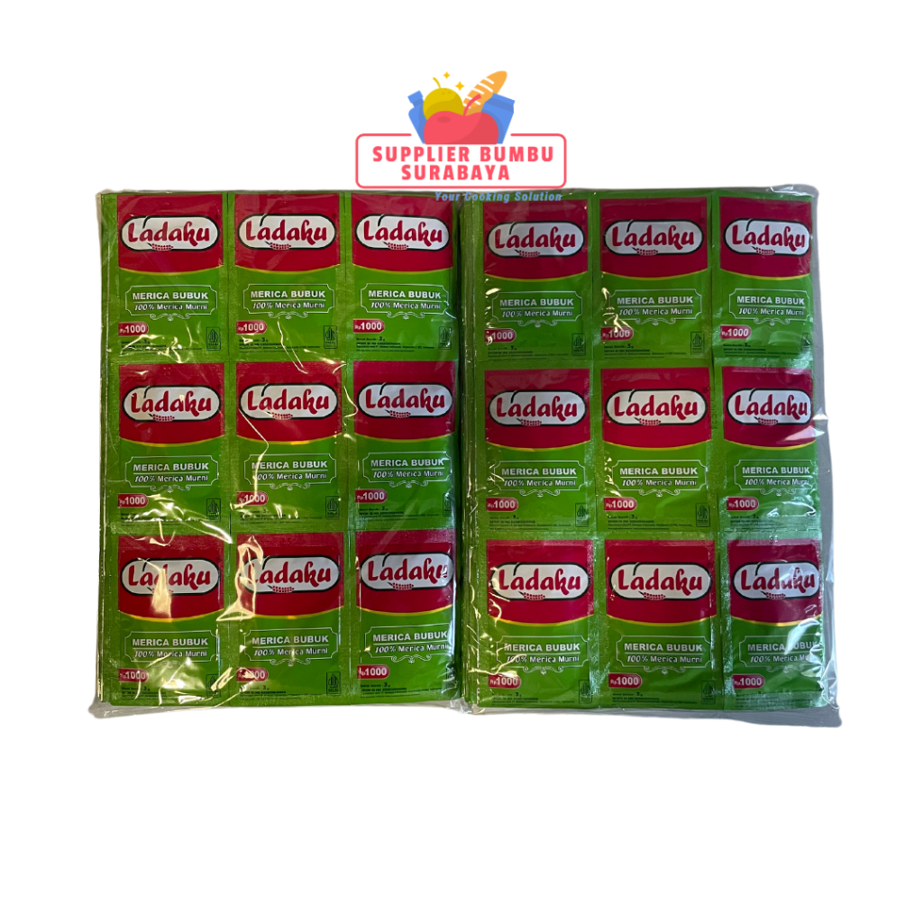 Jual Ladaku Merica Bubuk Murni Renceng 12 Sachet Lada Putih 3g | Shopee ...