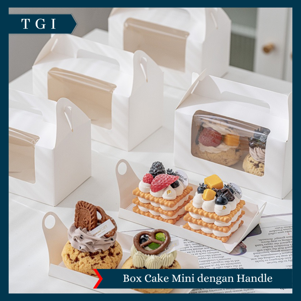Jual TGI - ROLL CAKE PAPER BOX DUS KOTAK KUE ULANG TAHUN MIKA PUTIH BOX ...