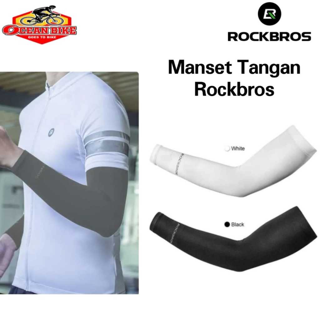 Jual ROCKBROS Manset Tangan Sepeda Anti UV Outdoor Arm Sleeve XT9002BK ...