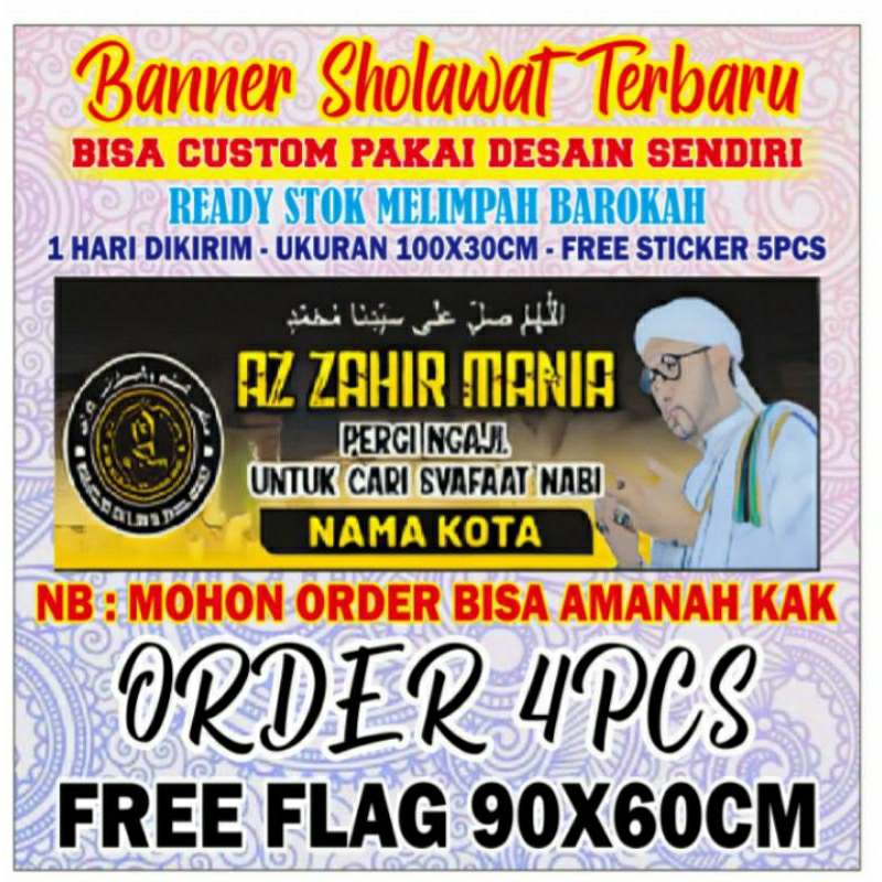 Jual READY STOK + BANNER CUSTOM DESAINMU SENDIRI, BANNER SPANDUK ...