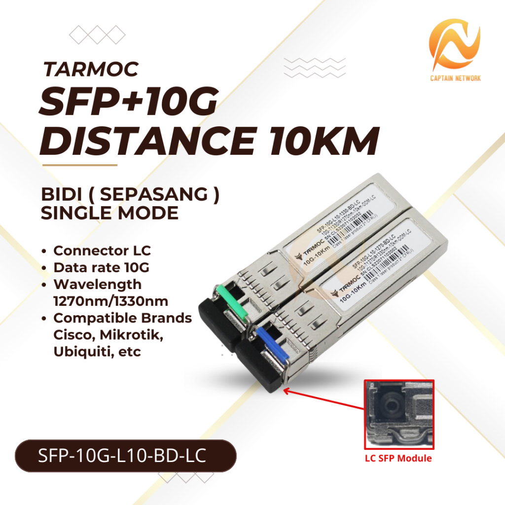 Jual SFP LNX SFP+10G-BD-SM-10KM LC | SFP+ 10G 10KM BiDi Single Mode LC | Shopee Indonesia