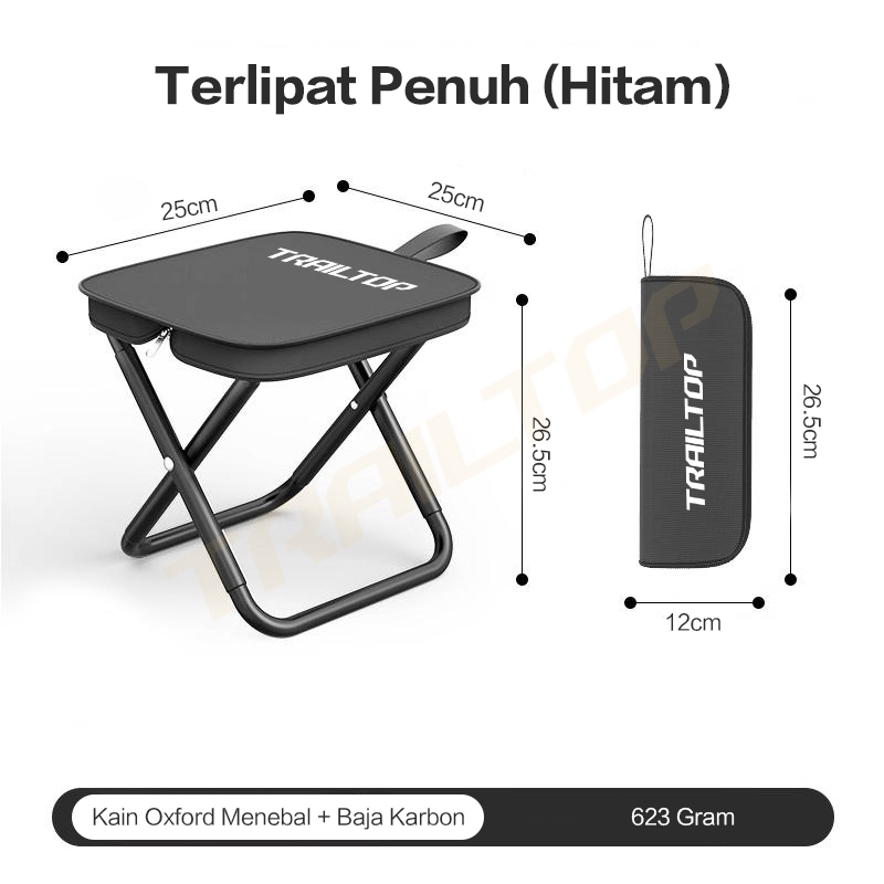 Jual [READY] TrailTop Bangku Lipat Kursi Lipat Outdoor Kursi Mancing ...