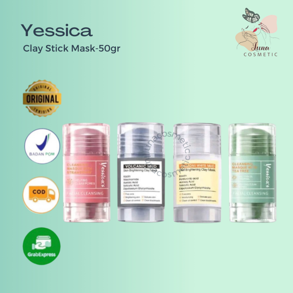 Jual YESSICA’s Clay Stick Mask | 50gr YESSICA masker stick KULIT ...