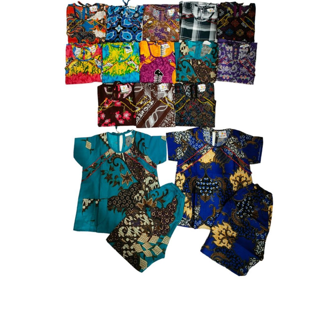 Jual MODEL C3/4 MOTIF RENDOM BAJU TIDUR BATIK KHAS BAGAN SIAPI API ...