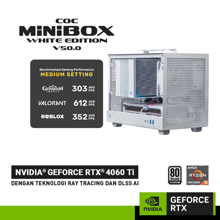 Jual COC MINI BOX V50.0 WHITE EDITION - Paket PC Rakitan Mini GeForce ...