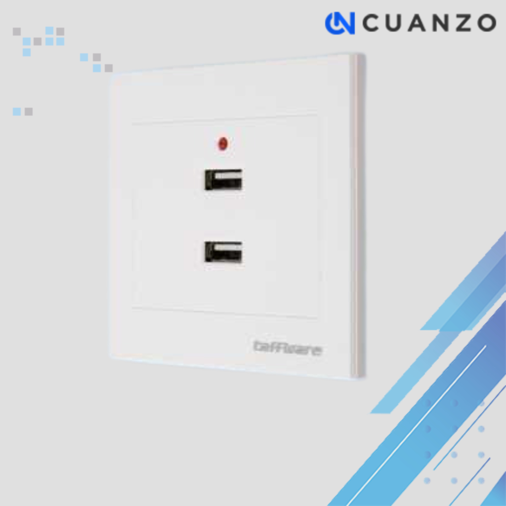 Jual Stop Kontak Dinding 2 Port USB Wall Socket 2.1A/Colokan Usb ...