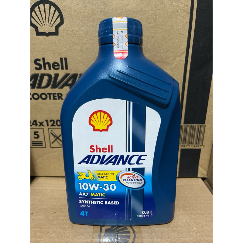 Jual OLI MESIN SHELL ADVANCE AX7 MATIC 10W-30 0,8L SHELL OIL | Shopee ...