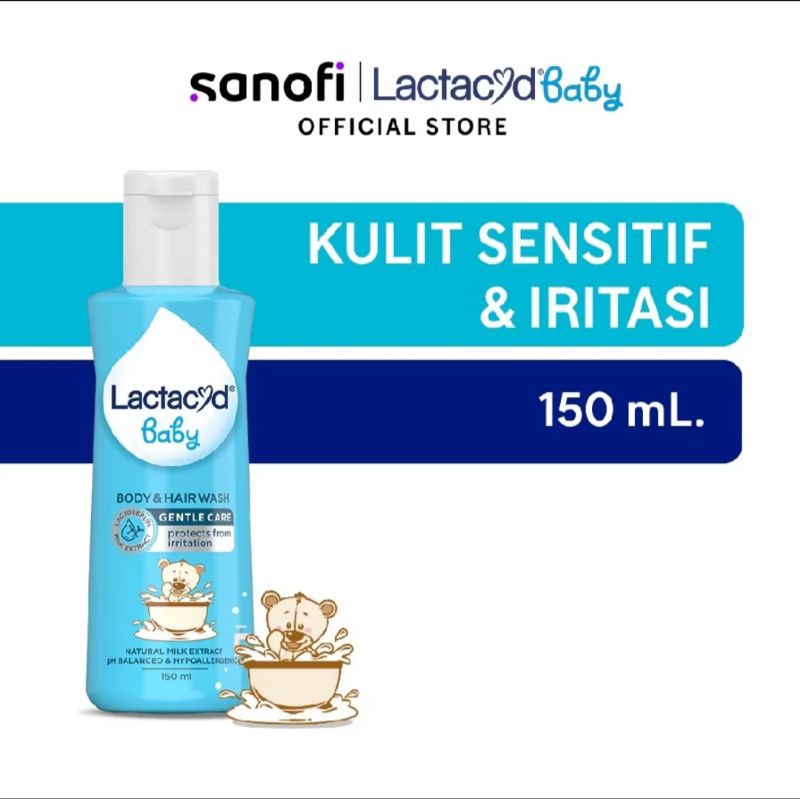 Jual LACTACYTD BABY SABUN MANDI BAYI HAIR AND BODY KEMASAN BOTOL 150ML ...