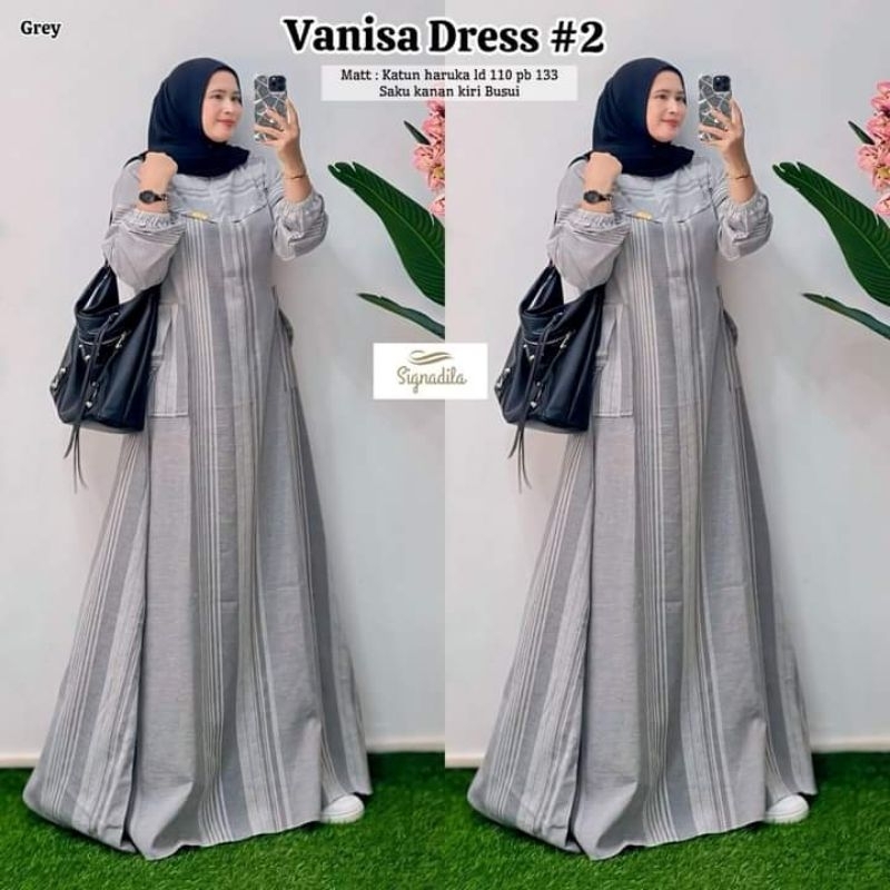 Jual VANISA DRESS#2 SAKU SAMPING MODEL DAN MOTIF TERBARU | Shopee Indonesia